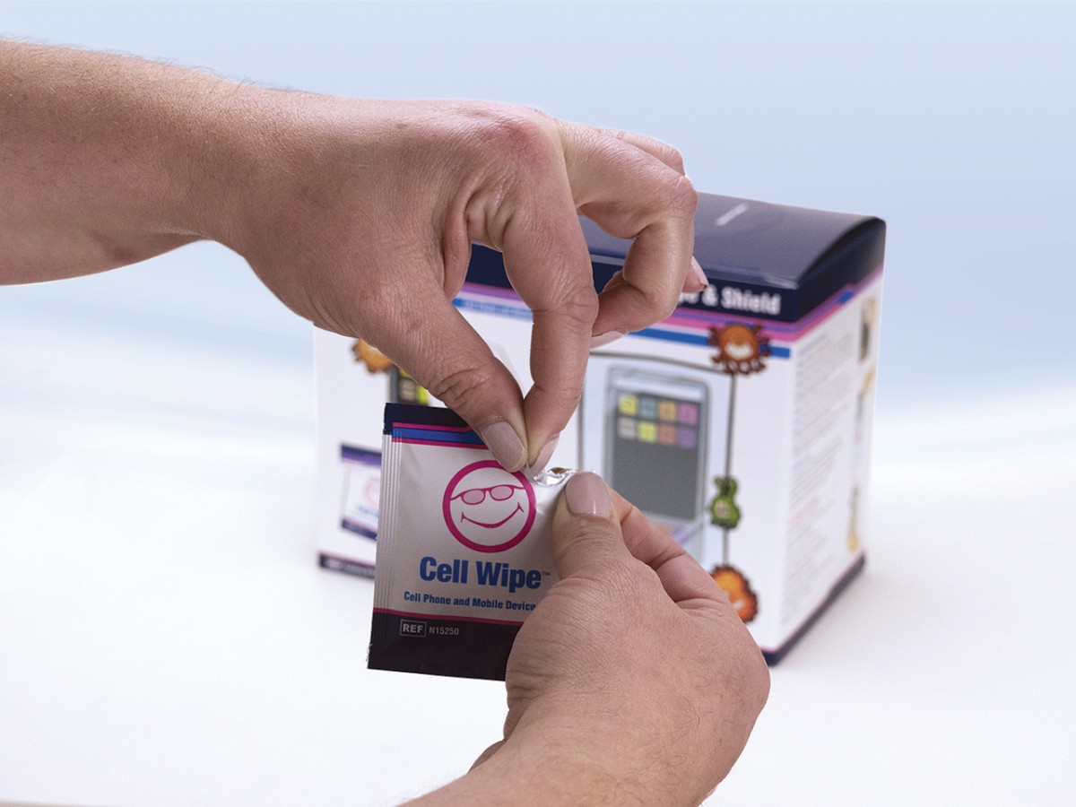 Mobile Device Cleaning: Cell Wipe™ & Cell Shield™ - Neotech Products